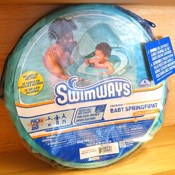 Toys | Swimways Baby Spring Float With Canopy | Poshmark